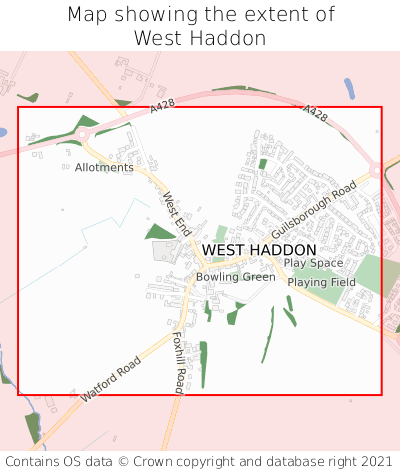 Where is West Haddon? West Haddon on a map