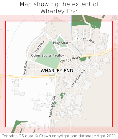 Where is Wharley End? Wharley End on a map