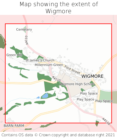 Where is Wigmore? Wigmore on a map