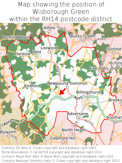 Where is Wisborough Green? Wisborough Green on a map
