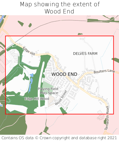 Where is Wood End? Wood End on a map