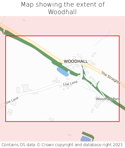 Where is Woodhall? Woodhall on a map