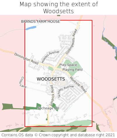 Where is Woodsetts? Woodsetts on a map