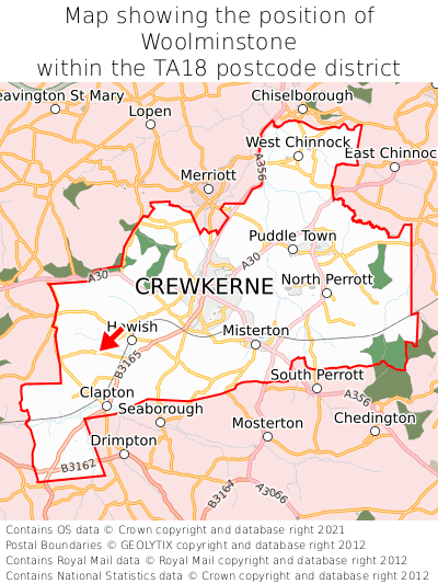 Where is Woolminstone? Woolminstone on a map