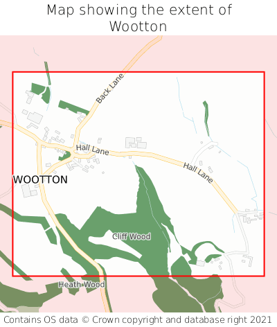 Where is Wootton? Wootton on a map