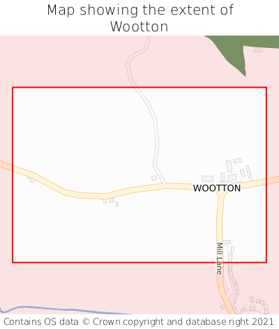 Where is Wootton? Wootton on a map