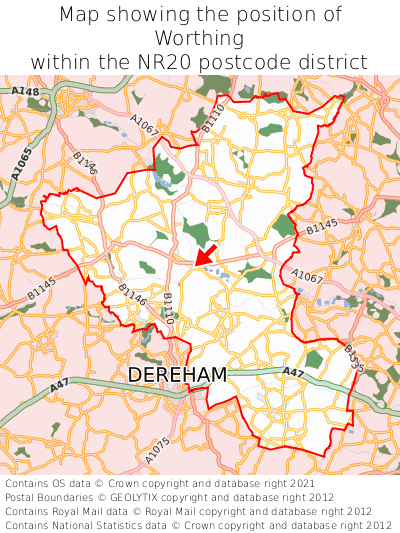 Where is Worthing? Worthing on a map