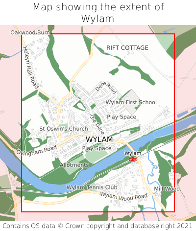 Where is Wylam? Wylam on a map
