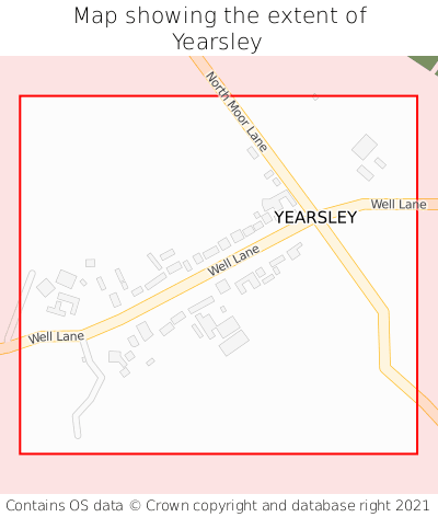 Where is Yearsley? Yearsley on a map